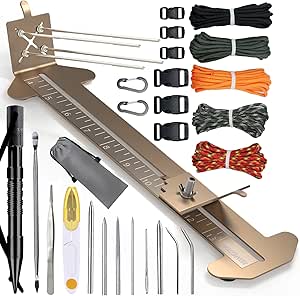 Amazon.com: WILDAIR Paracord Bracelet Jig Kit with Knotters Tool Marlin ...