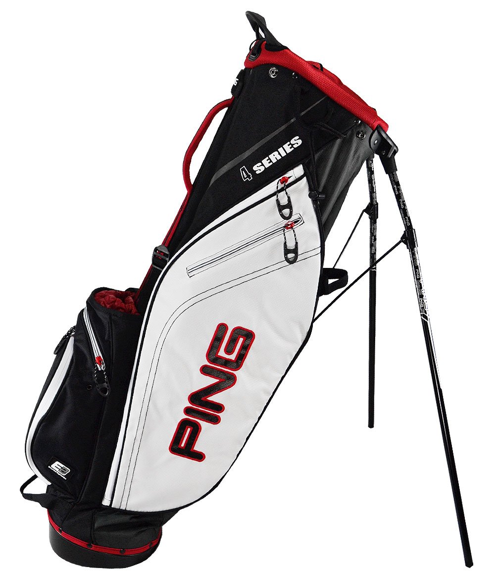 Ping 4 Series Stand Bag Black-White-Red (NEW): Amazon.co.uk: Sports ...