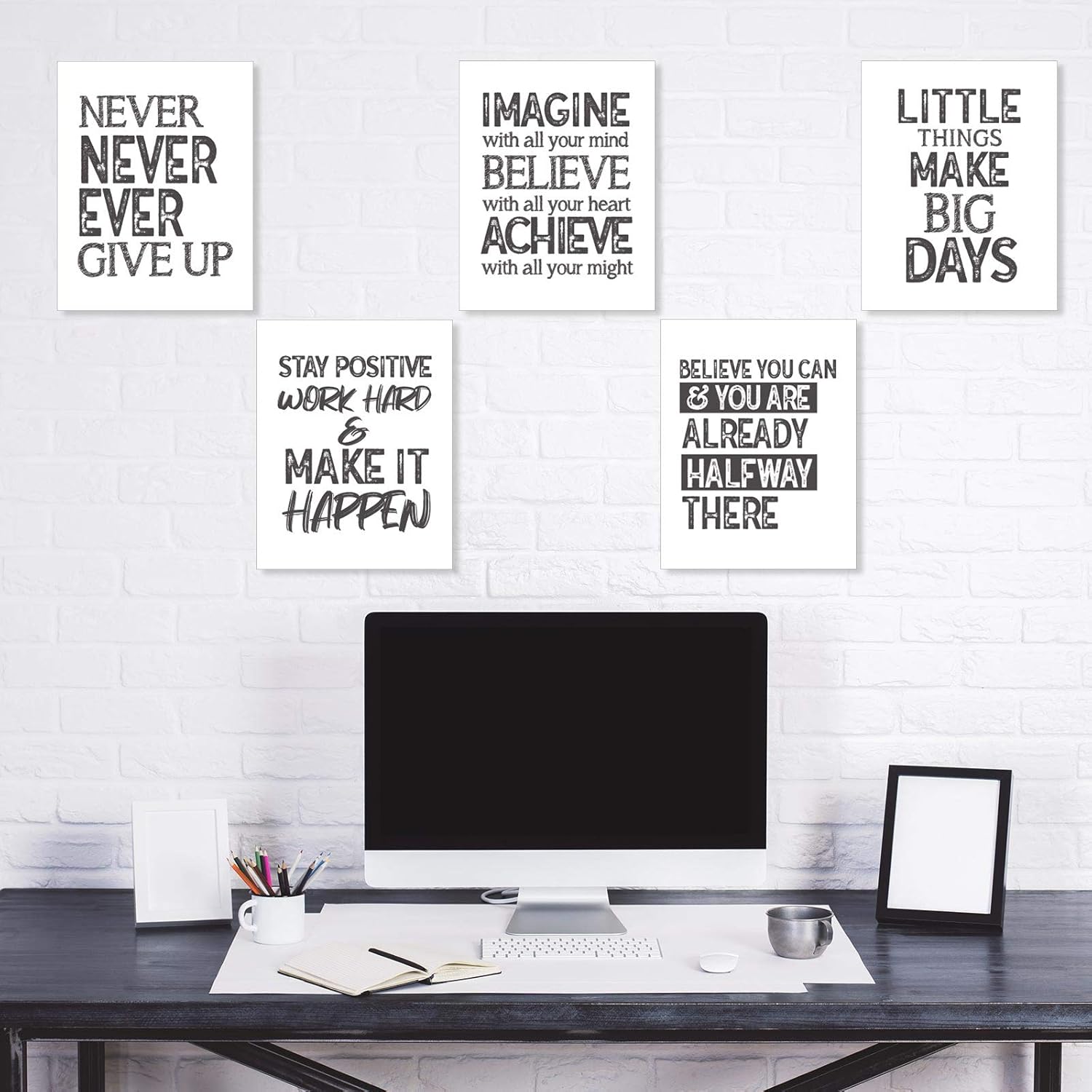 10 Pieces Inspirational Wall Posters Motivational Quote Posters ...