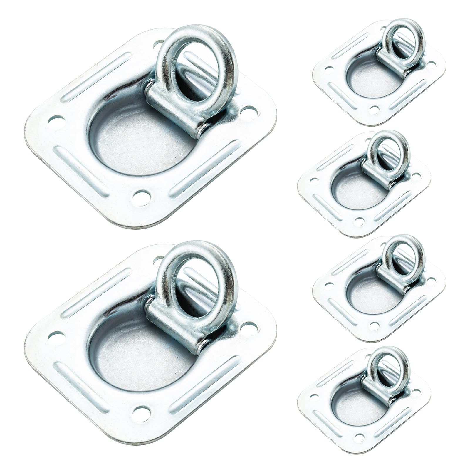 WellMade 4-7/16" Recessed D Ring Tie Down Anchors for Trailers, Trucks ...