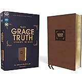 NIV, The Grace and Truth Study Bible, Large Print, Leathersoft, Brown ...