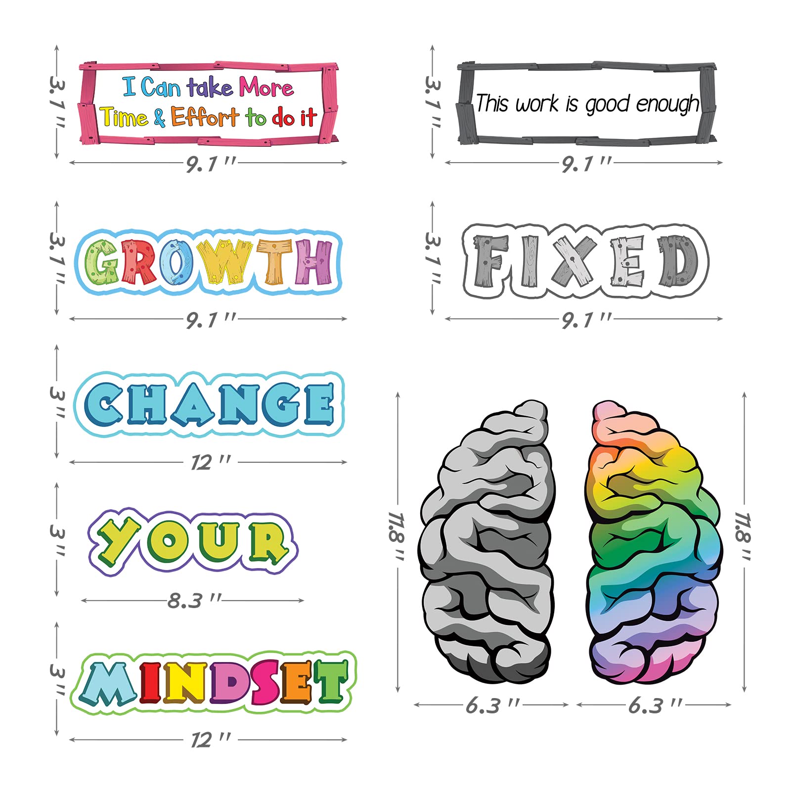 Mua Letapapa 26 Pcs Growth Mindset Posters Classroom Decorations ...
