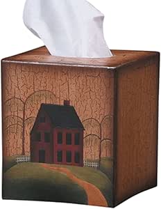 Amazon.com: Tissue Box Cover - Primitive House / Home with Weeping ...
