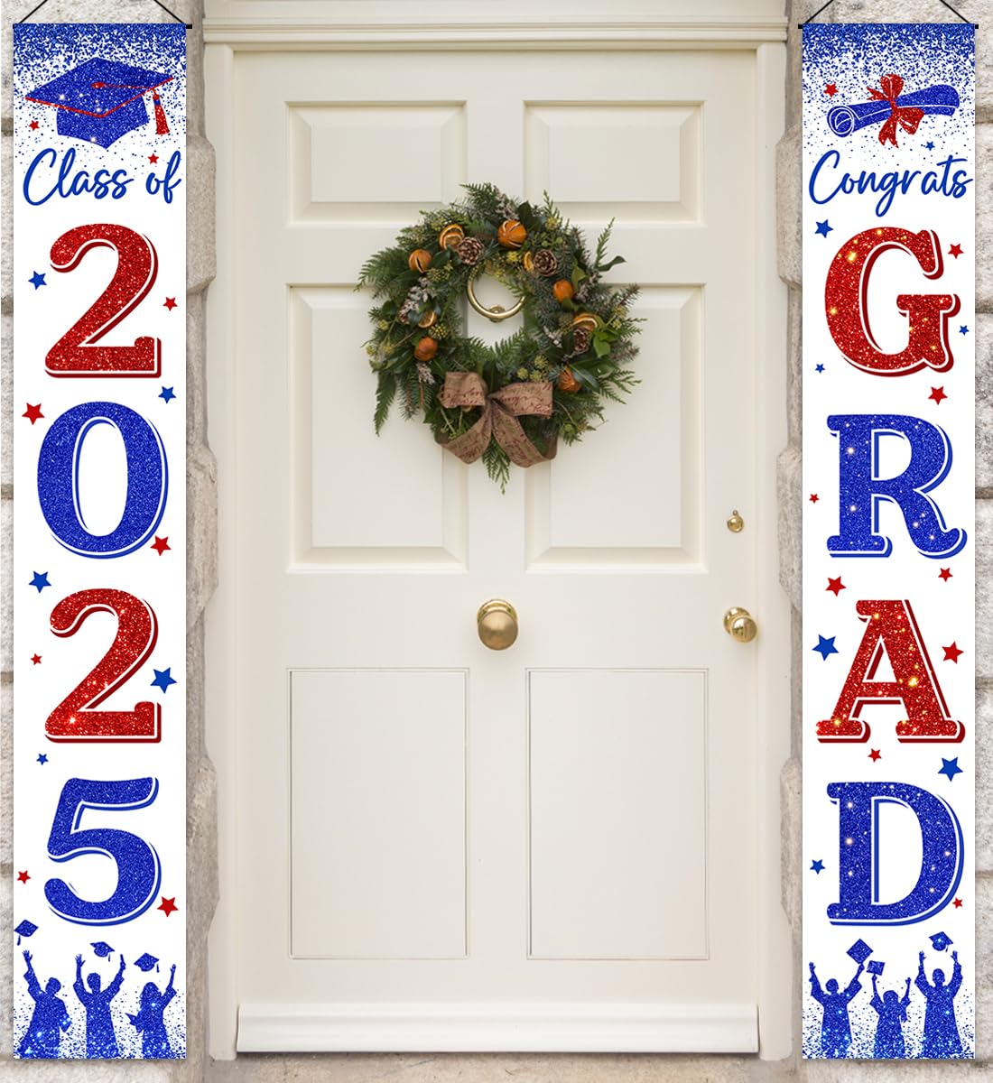 2025 Graduation Decorations-Class of 2025 Porch Sign Banner,Congrats ...