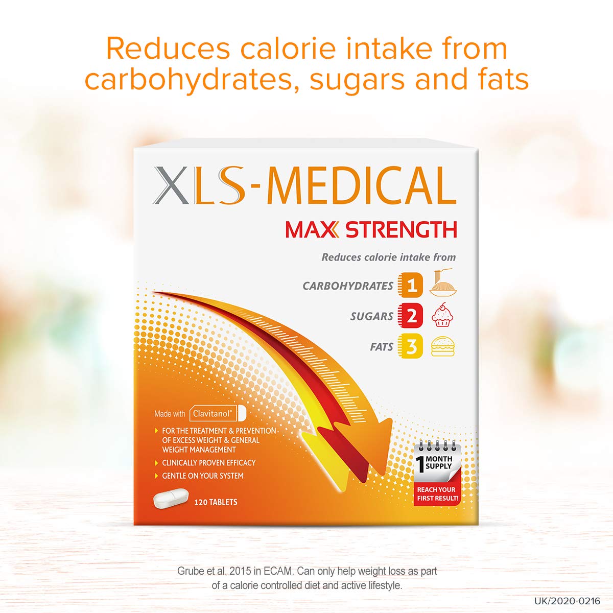 Mua XLS Medical Max Strength Tablets - Reduce Calorie Intake from ...