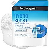 Amazon.com: Neutrogena Hydro Boost Fragrance Free Face Wash, Hydrating ...