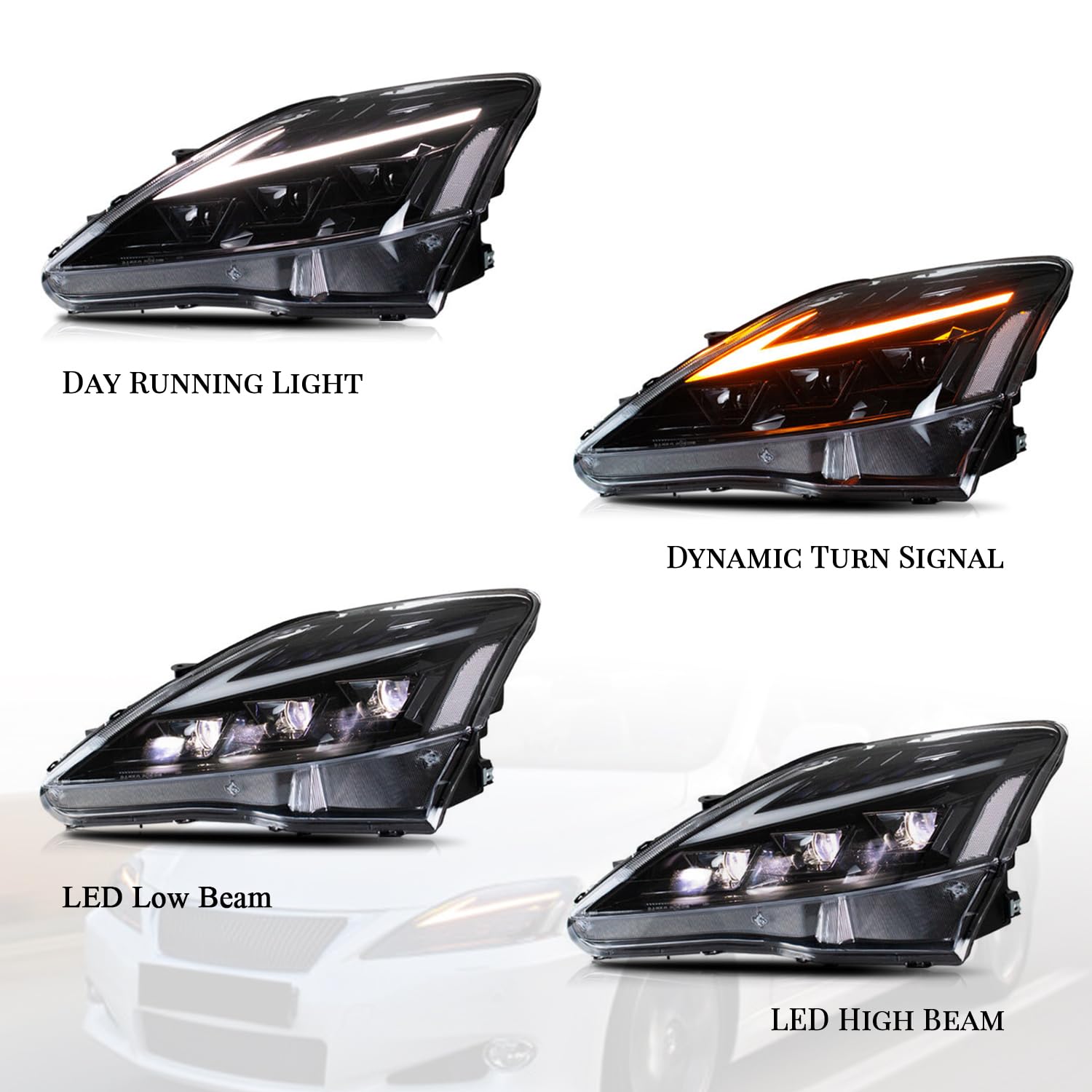 Mua HCMOTIONZ HCmotion LED Headlights for Lexus IS250/ IS250C IS350 IS350C IS220d 2006-2012, ISF ...