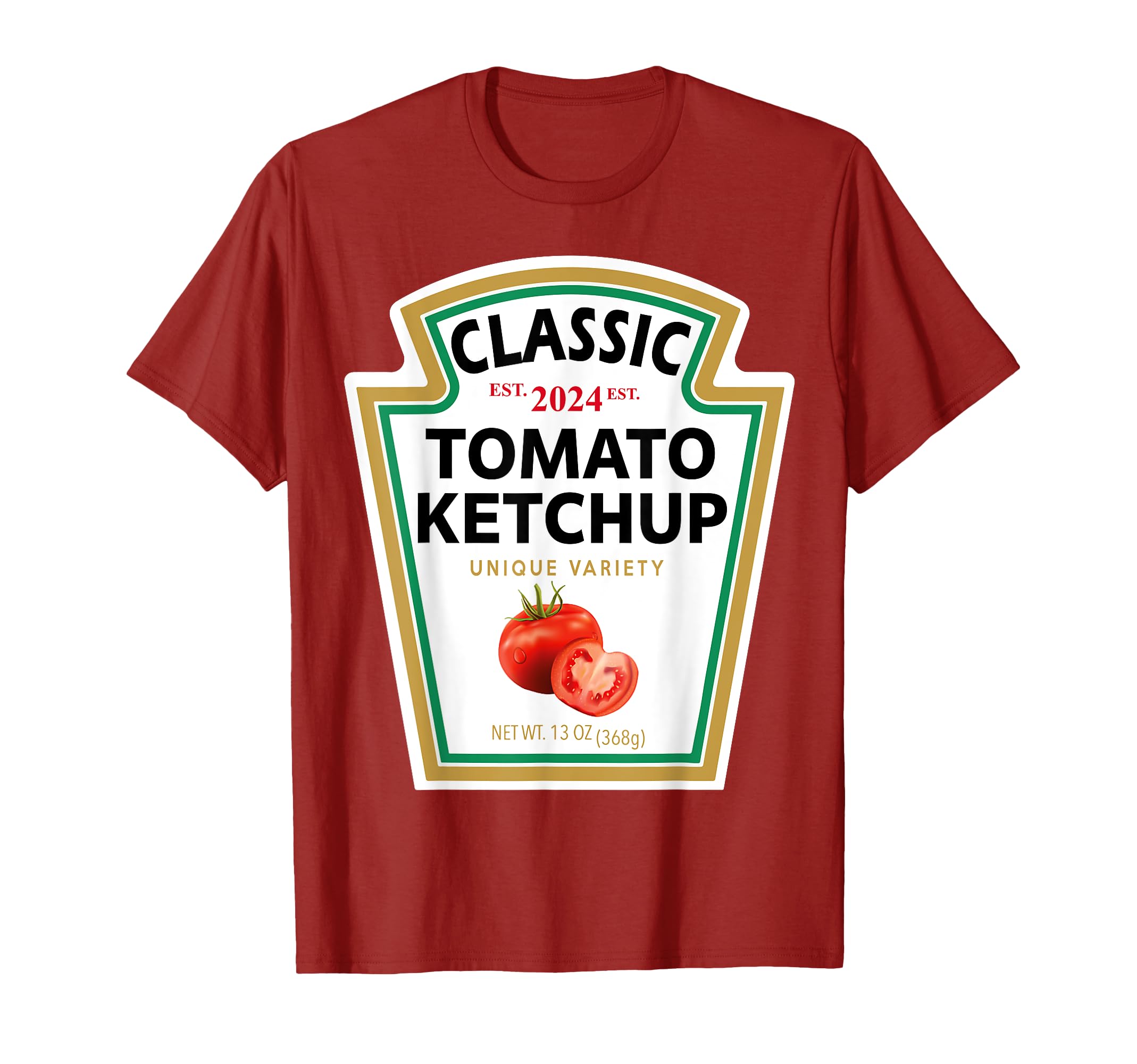 Red Ketchup DIY Halloween Costume Matching Group Ketchup T-Shirt M for ...