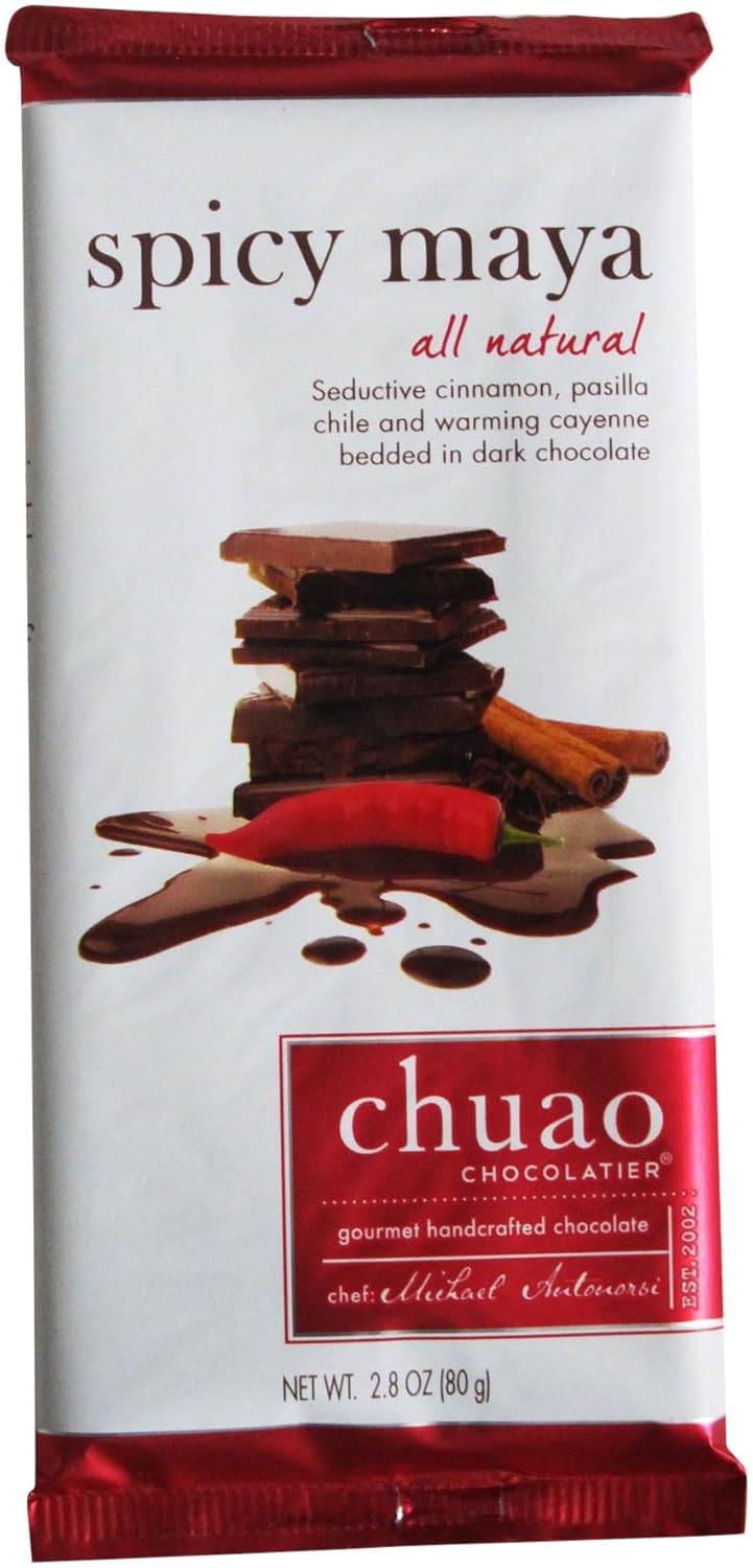 Amazon.com : Chuao Chocolatier All Natural Dark Chocolate Bar, Spicy ...