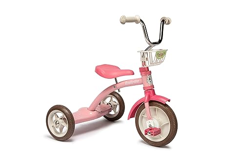 Italtrike Super Lucy Rose Garden 3-Wheel Kids Tricycle with Basket ...