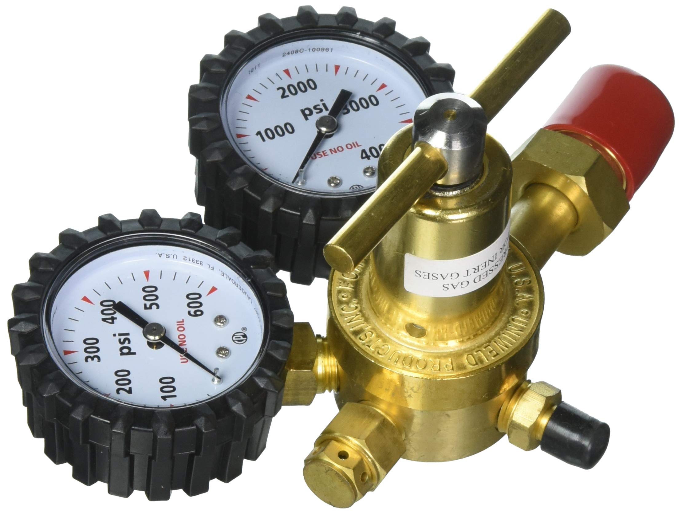 CGA580 Inlet Connection and 1/4-Inch Male Flare Outlet Connection ...