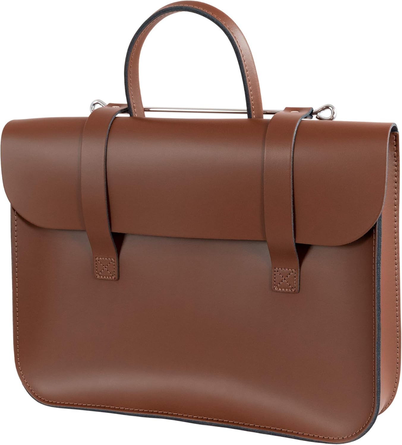 Traditional classic leather music case - The original and best! (Brown ...