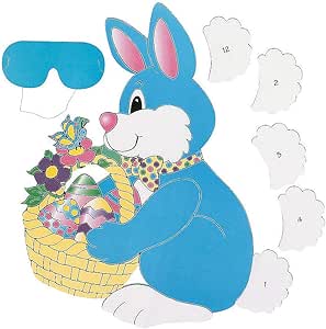 Amazon.com: "Pin The Tail On The Bunny" Party Game For Children, Easter ...