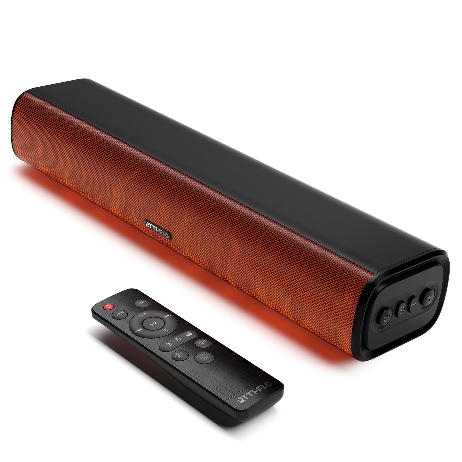 Rythflo 60W Bluetooth Sound Bar, 16 inch Compact TV Soundbar with ...