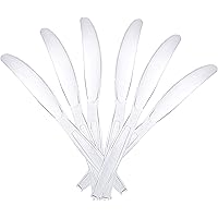 Amazon.com: Netko Heavyweight Clear Plastic Knife – Disposable Knives Heavy Duty Cutlery ...