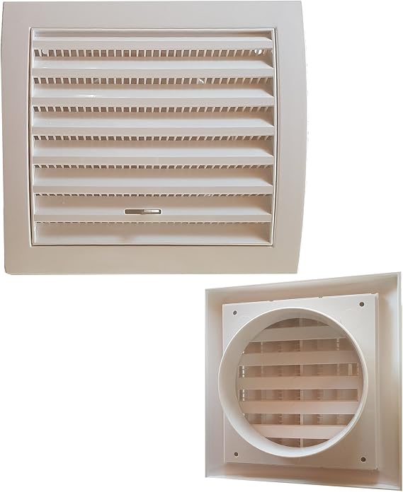 Gitter Luft Lüfter Ventilator Fluss Visco verstellbar quadratisch 15 x ...