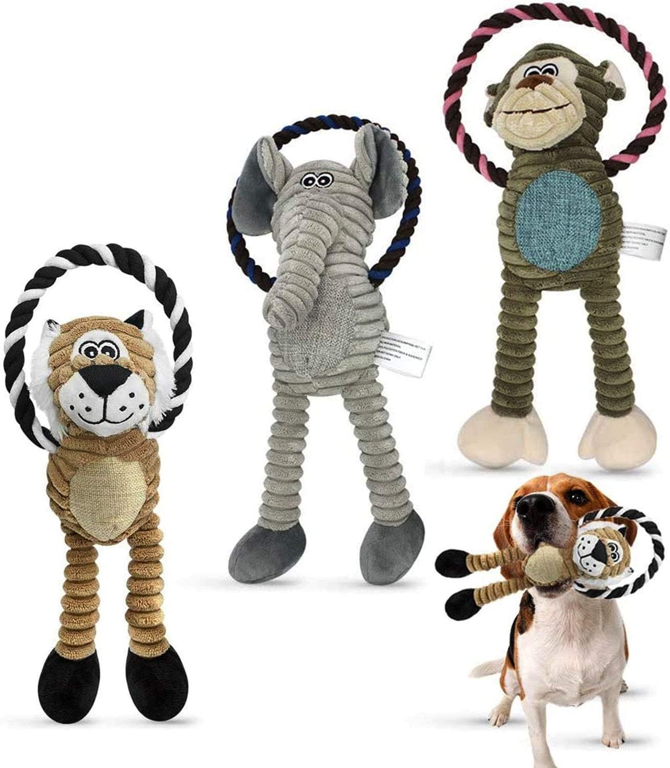 Odibess Squeaky Dog Toys Interactive Dog Toys 3 Pack Dog Plush Toys odibess-squeaky-dog-toys-interactive-dog-toys-3-pack-dog-plush-toys
