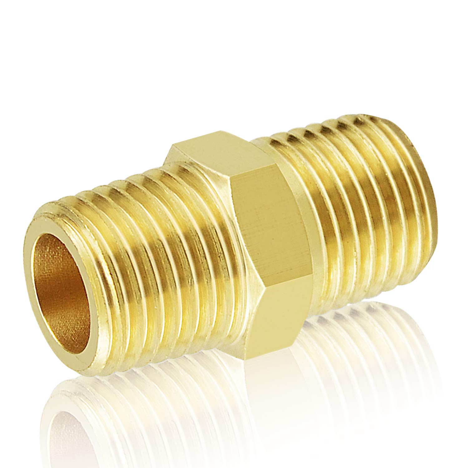 Pipe Fittings 1-Inch Male Pipe x 1-Inch Male Pipe Gasher 1PCS Brass ...