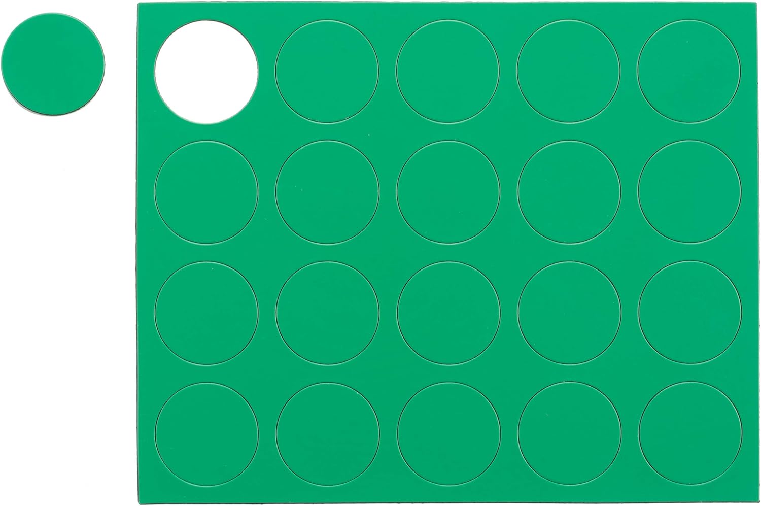 Amazon.com : 3/4" Green Circle/Colored Magnetic Shapes and Indicators ...