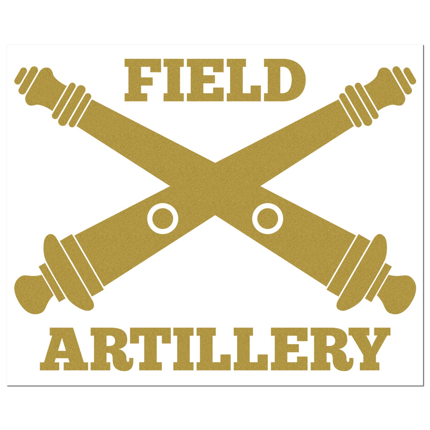 Amazon.com: Custom Army Crossed Cannons with Field Artillery Vinyl ...