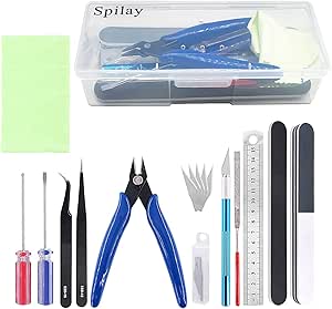 Amazon.com: Spilay 16 Pcs Hobby Building Model DIY Tool Kit, Modeler ...