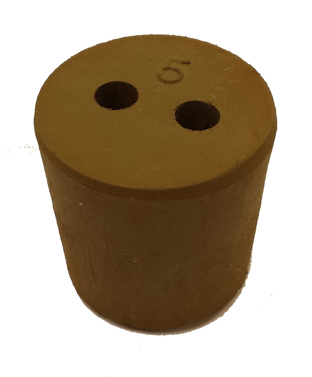 Herco Tan Rubber Two-Hole Stopper (Size 5) - 4 pcs: Amazon.com ...