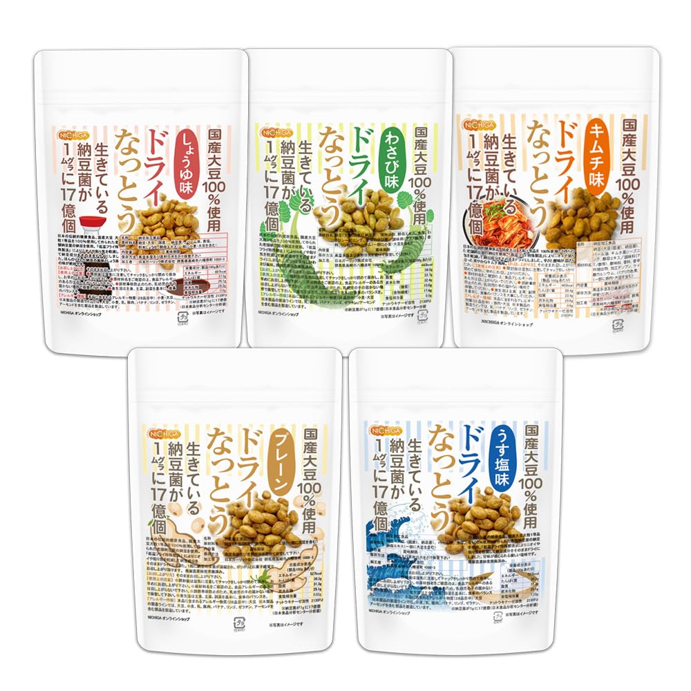 Mua NICHIGA Dry Natto, Set of 5 Different Flavors, 4.3 oz (110 g) x 5 ...