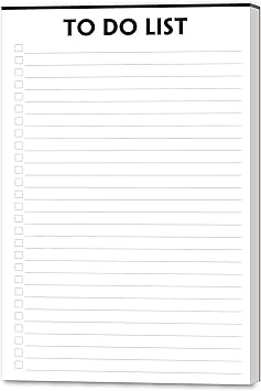 to Do List - 14x21.5cm, 50 Sheets, to Do List Notepad with Planner ...