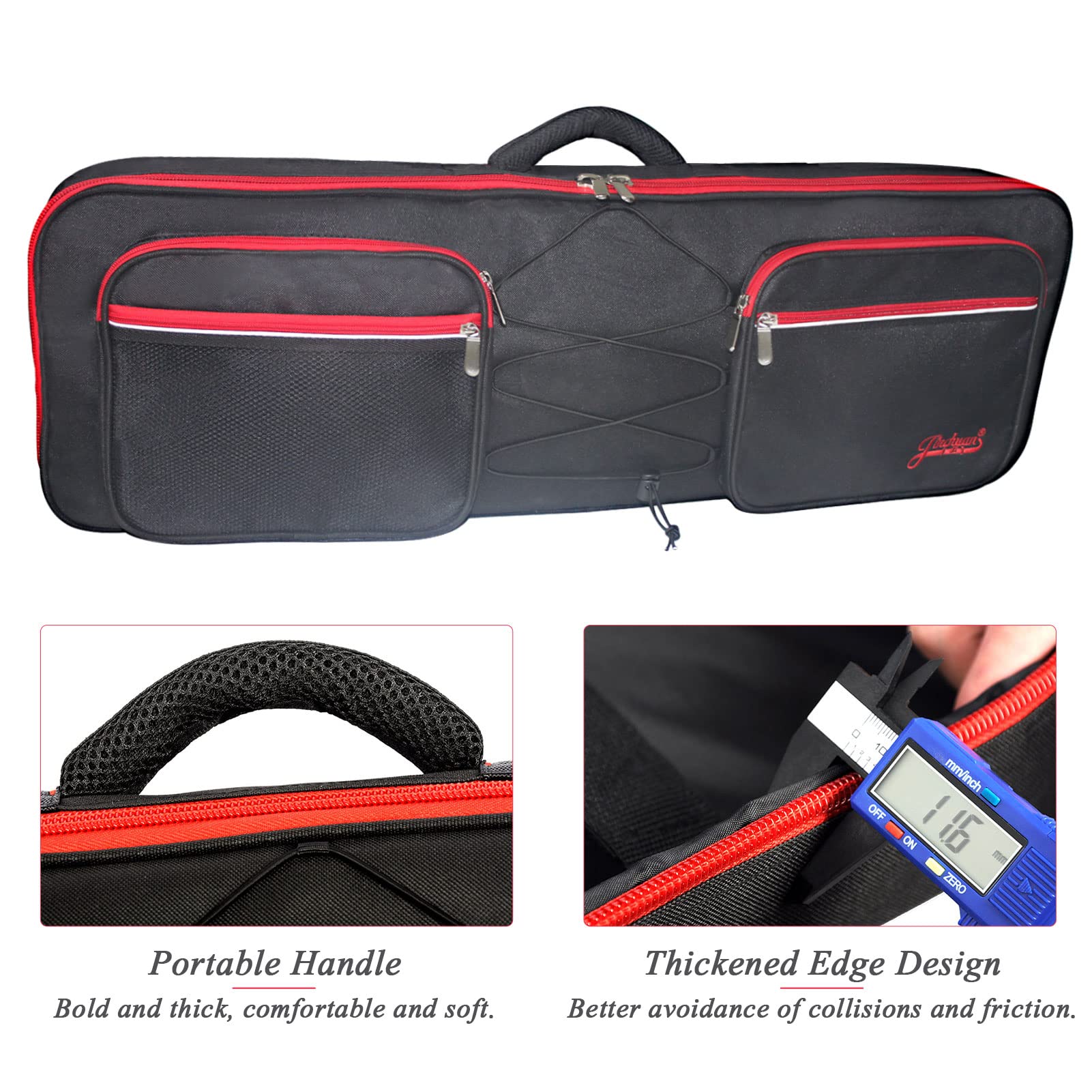 Chehery 49 Key Keyboard Case Carrying Bag - Keyboard Piano Gig Bag ...