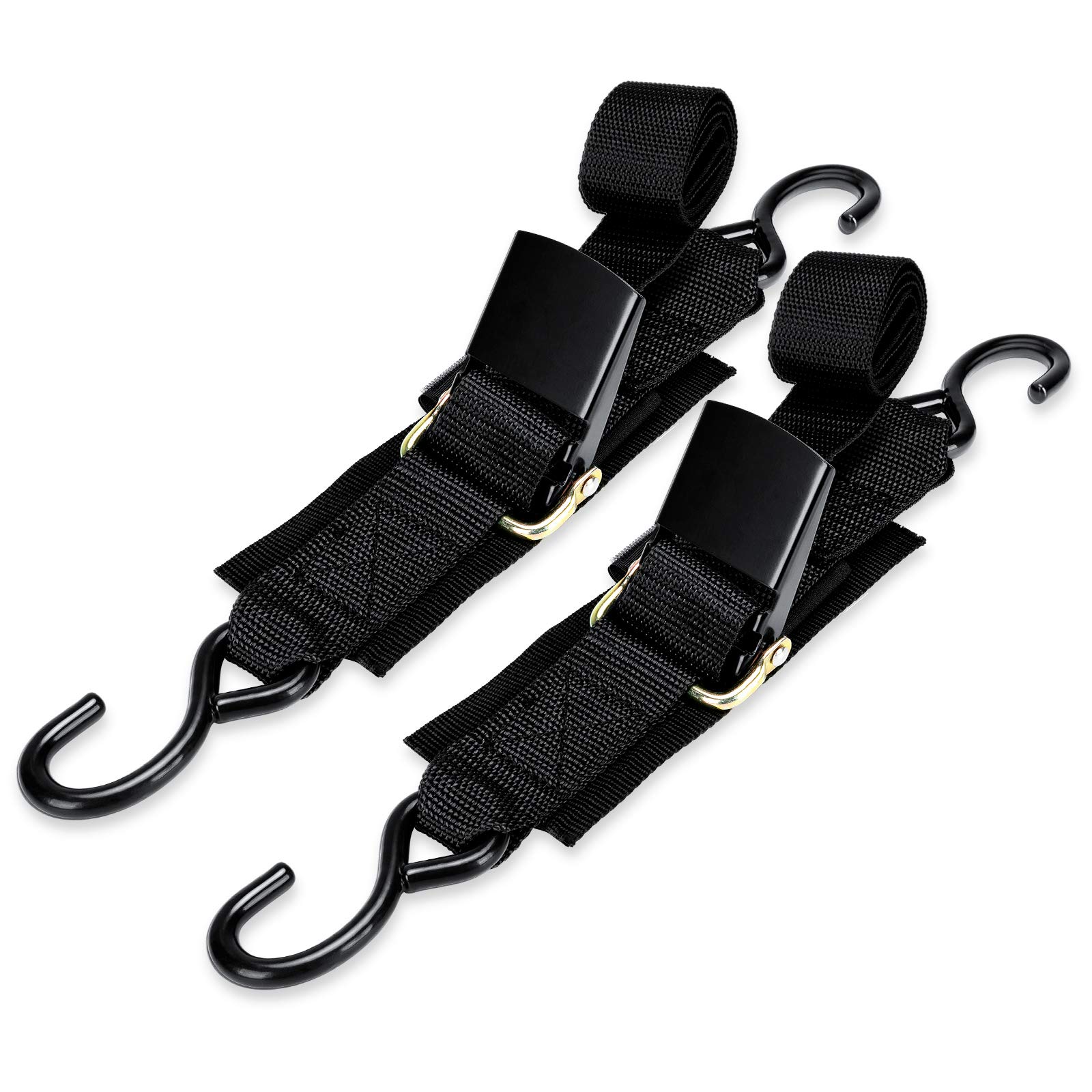 WELLUCK Boat Trailer Transom Tie Downs Straps 1200 LBS, 2" x 4 ...