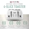 HADEN Heritage 4-Slice Toaster with Extra Wide Slots, 1500-Watt, Ivory ...
