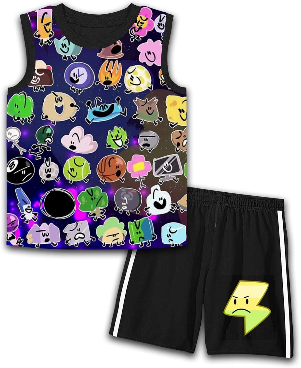 EAROBA Youth Battle for Bfdi Tank Top and Shorts Set 2 Piece Summer ...
