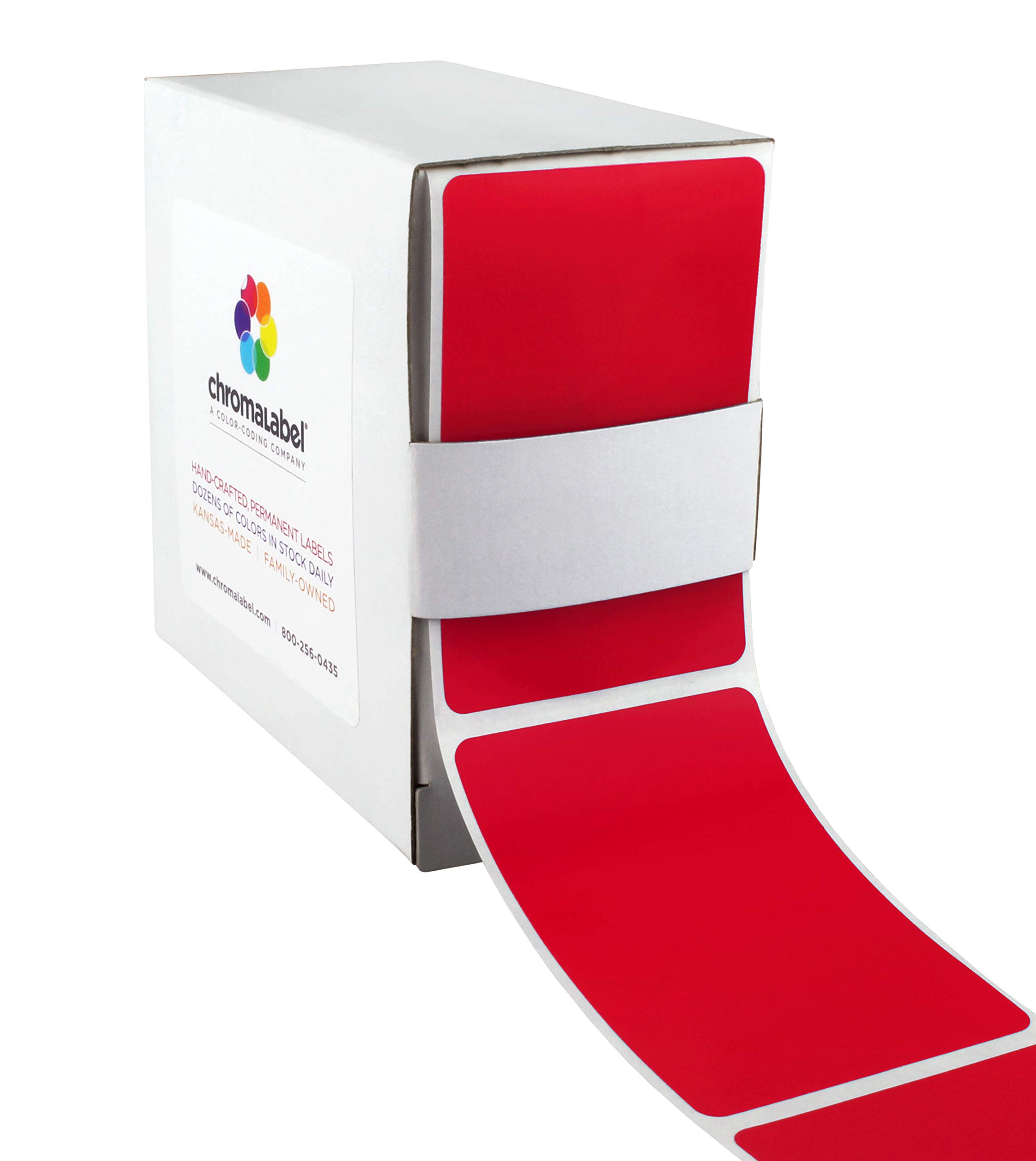 Buy ChromaLabel 2 X 3 Inch Permanent Color Code Rectangle Labels 250