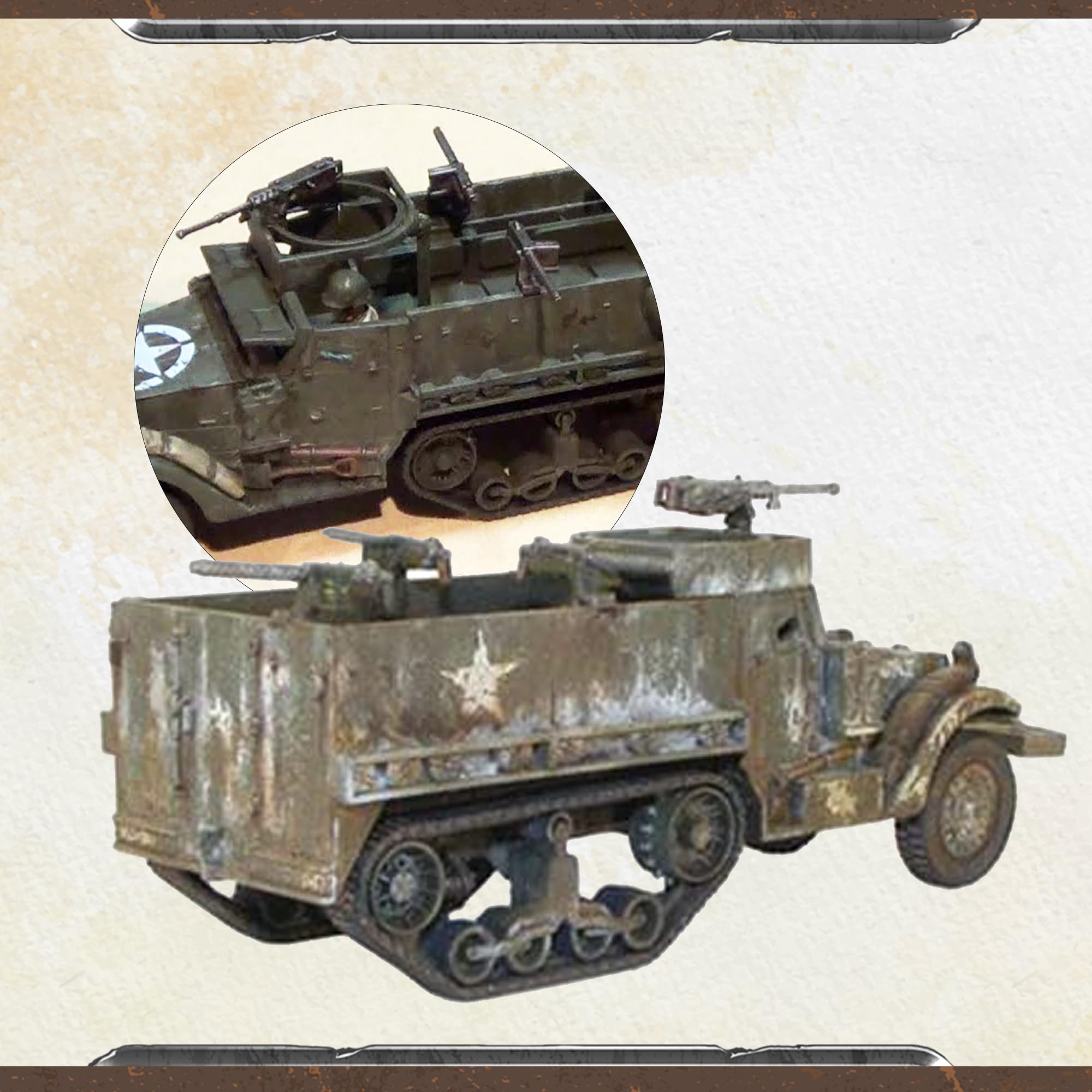 Mua Wargames Delivered Bolt Action Miniatures - M3A1 Half-Track with a ...