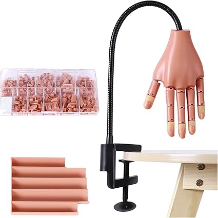 Practice Hand for Acrylic Nails Mannequin Hands for Nails Practice Nail ...