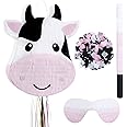 Amazon.com: Aoriher Cow Piñata Cow Print Party Favors Farm Birthday ...