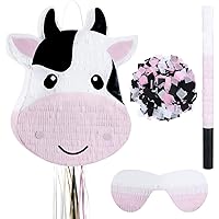 Amazon.com: Cow Pinata Print Cow Party Favors Themed Farm Birthday ...