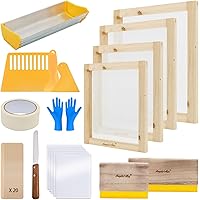 Amazon.com: 14 * 11" Starter Screen Printing Kit 38 Pcs Includes 4 Size ...
