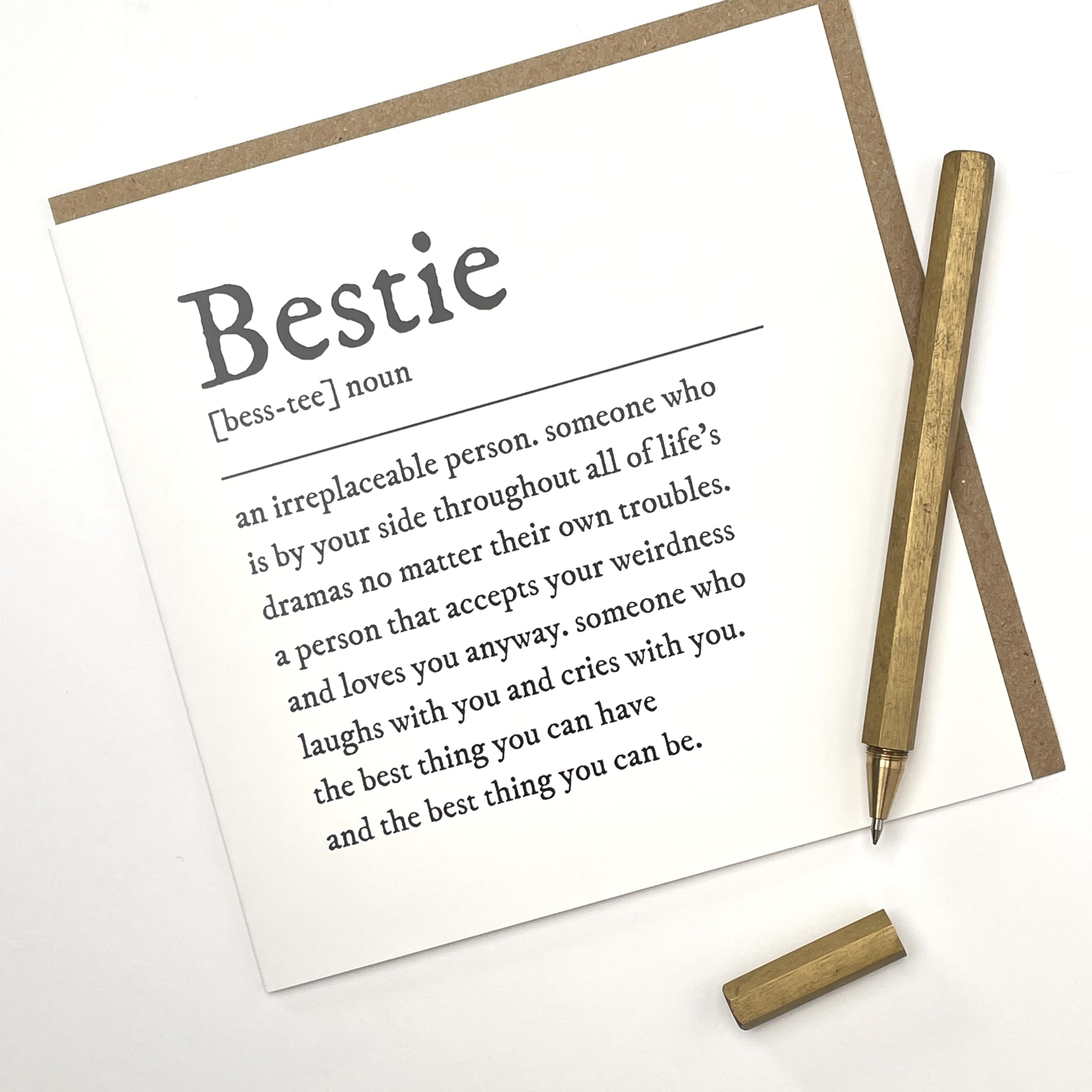 Mua Old English Co. Bestie Definition Card for Her - Funny Best Friend ...