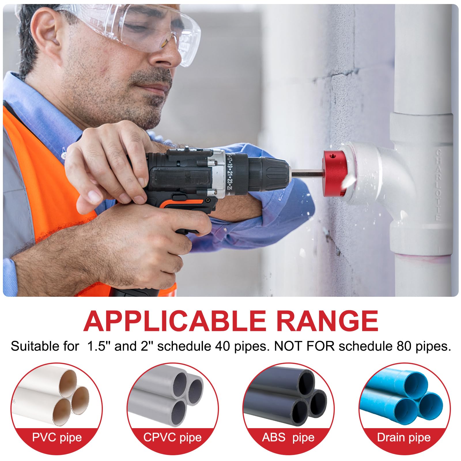 Mua PVC Fitting Saver with 1-½-Inch and 2 Inch Head Aluminum, PVC Pipe Reamer, PVC Socket Saver ...