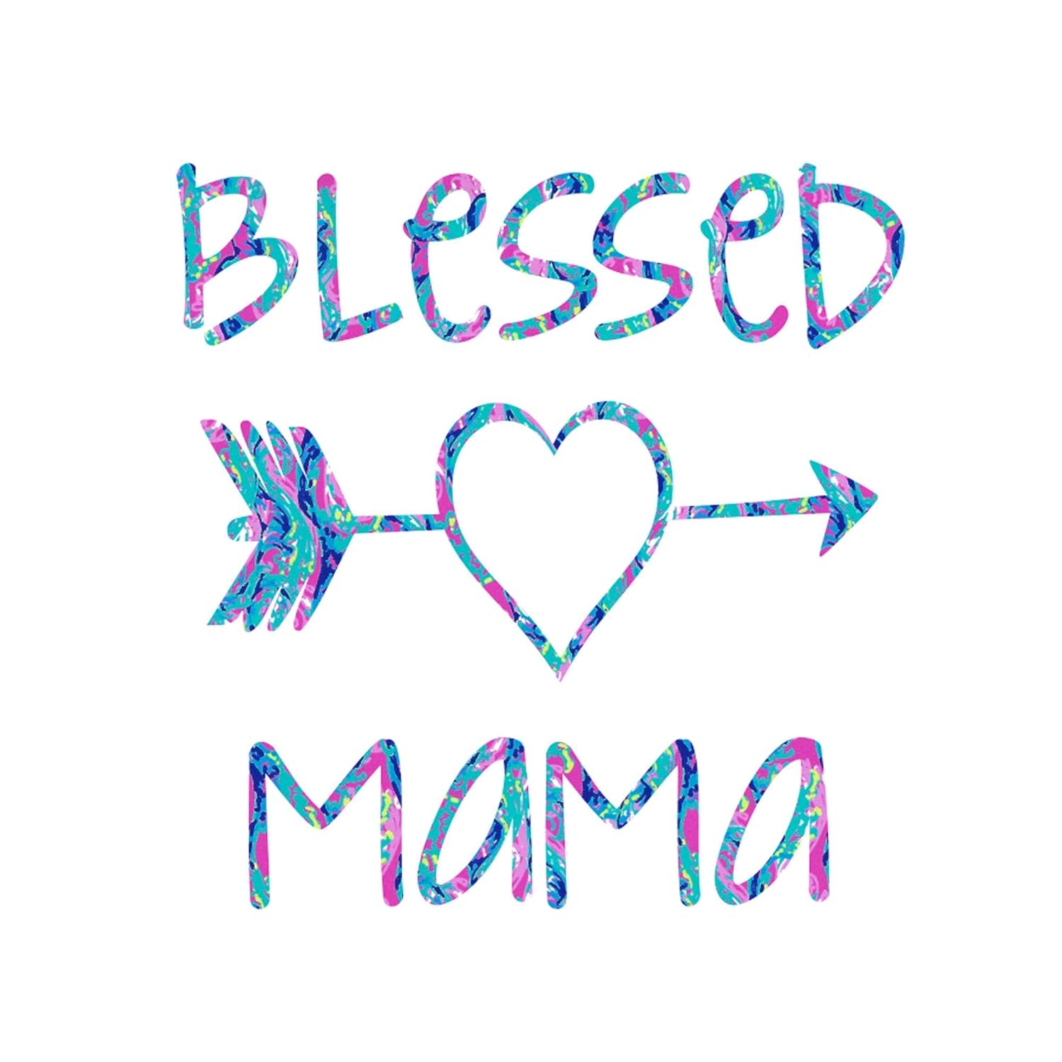 Amazon.com: Blessed Mama Mom Quote Vinyl Decal | Cute Mama Sticker for ...