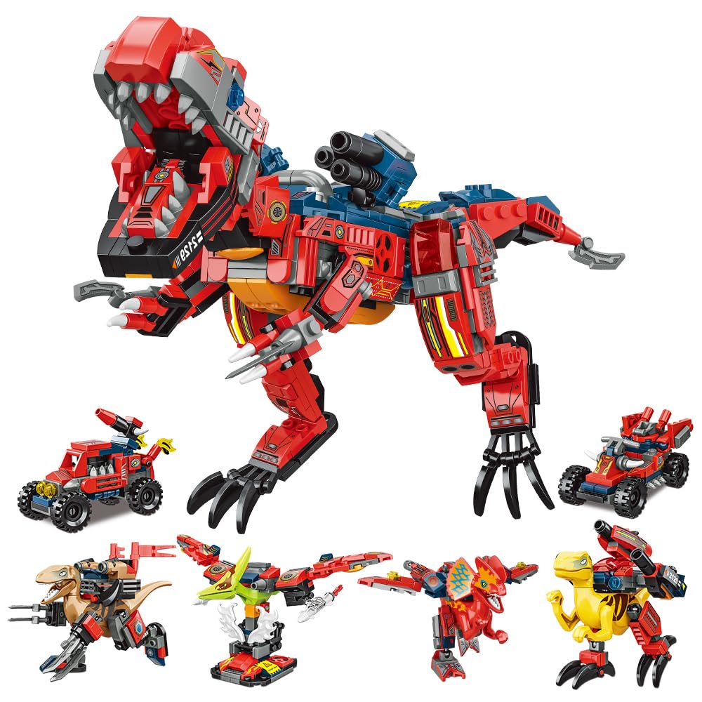 Mua Mesiondy Dinosaur Building Kits，4 in 1 Transforming Toy Set ...