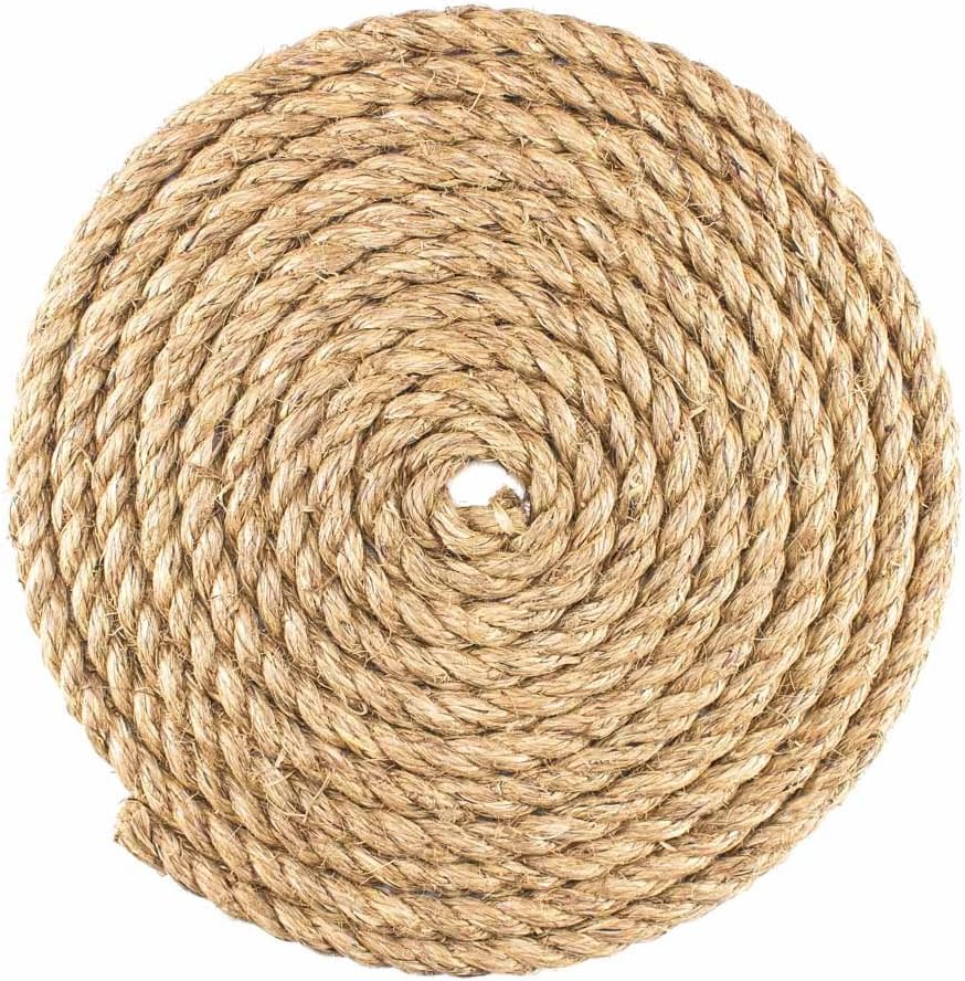 Twisted Manila Hemp Rope (3/4 Inch x 10 Feet) - - Amazon.com