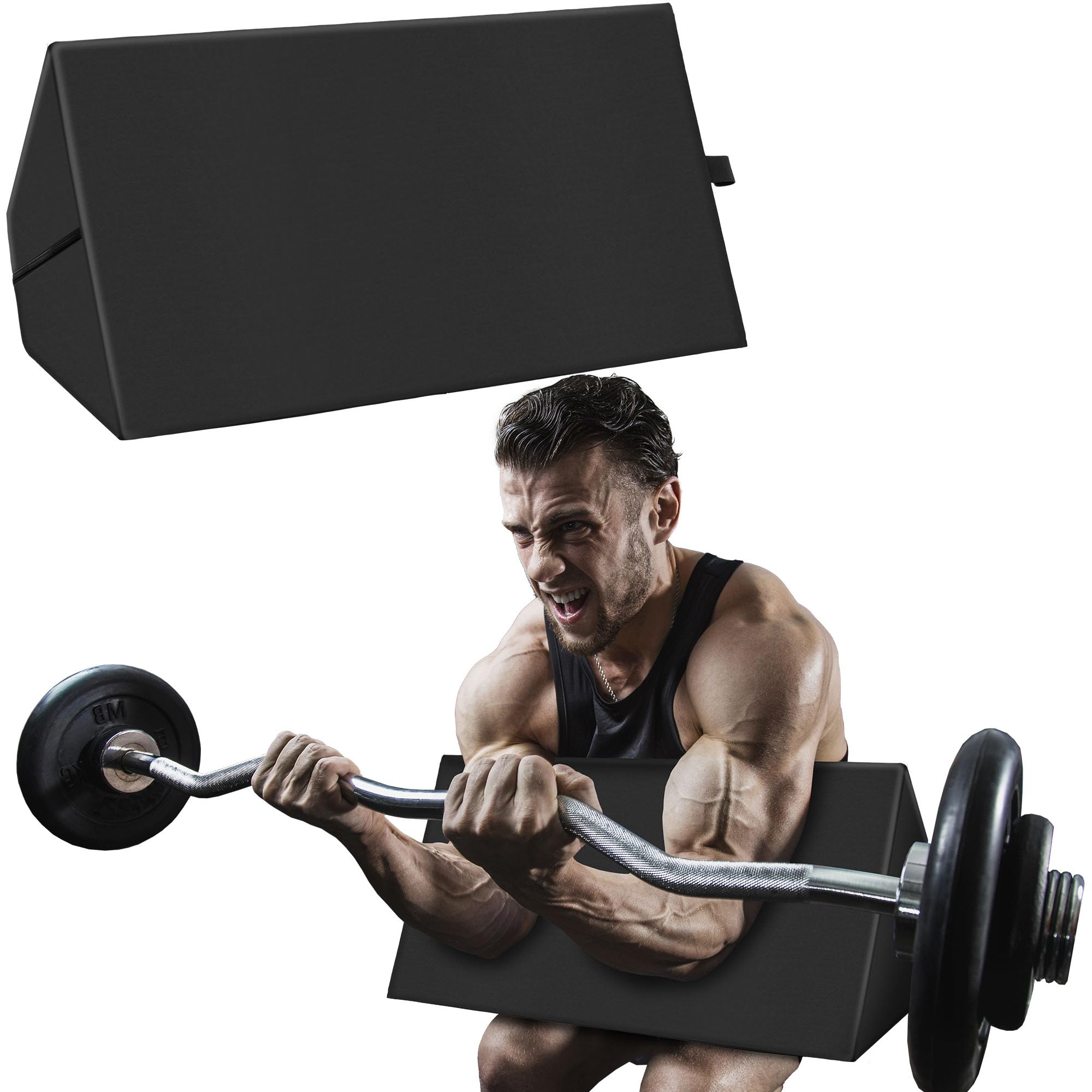 BALAPET Preacher Curl Pad, Space-Saving Preacher Curl Bench Tool ...