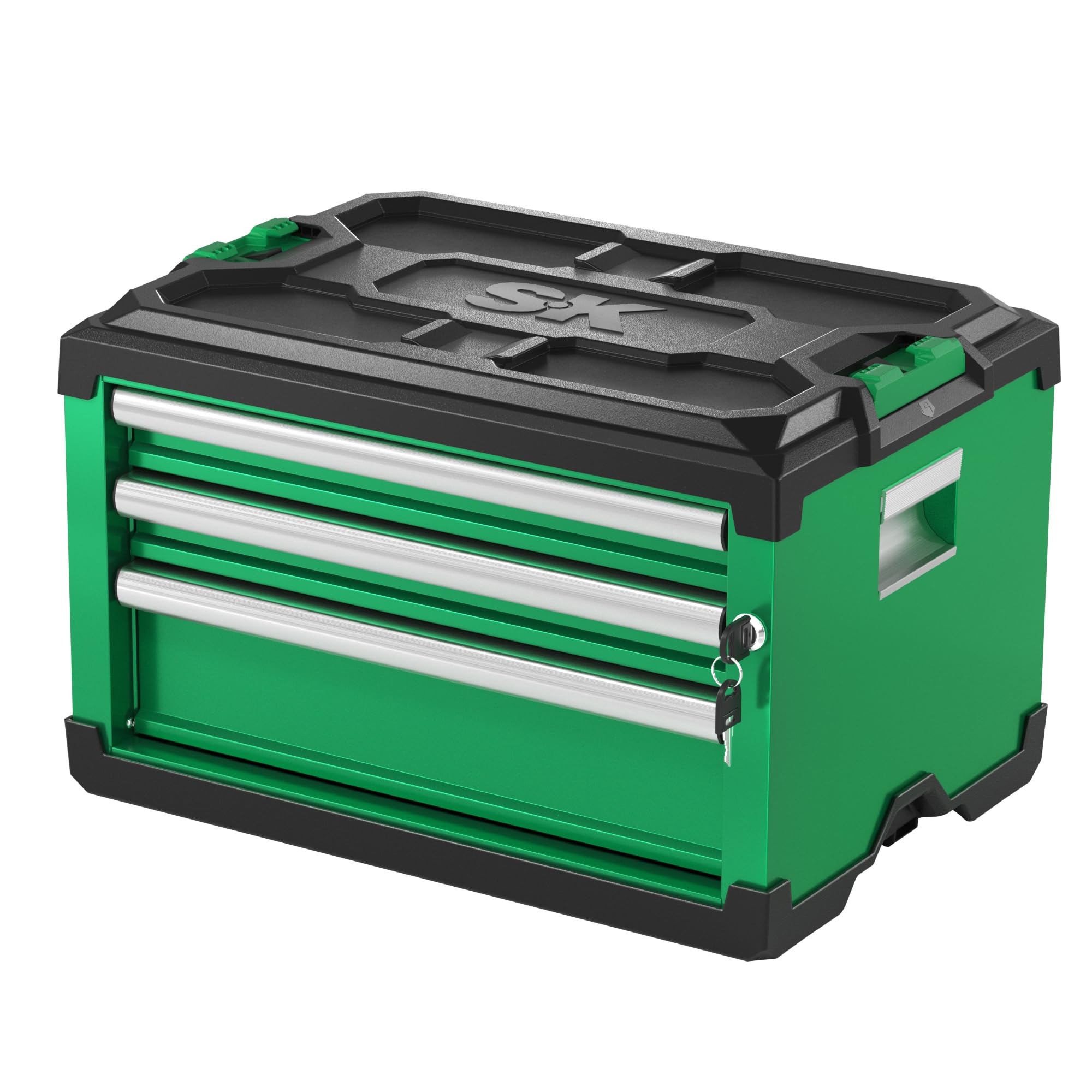 Mua Modular Stackable Storage Tool Box, 20.5 Inch, 3-Drawer Steel Box, Patented Auto-Lock ...