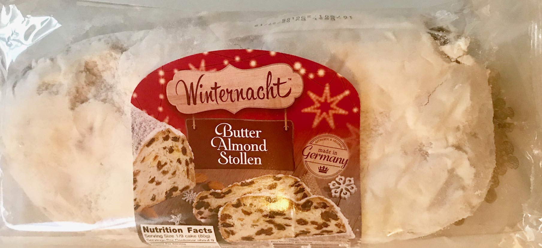 Amazon.com : BRUBAKER "Winternacht" Marzipan Stollen - 26oz, 750g ...