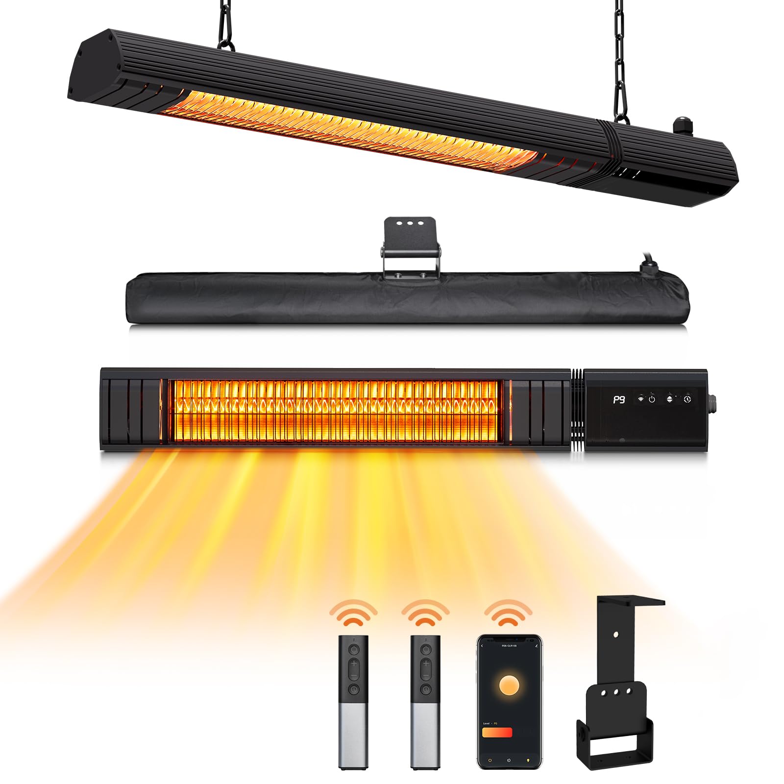 Ceiling Electric Outdoor Heater, Wall-Mounted Heater, Hanging Patio ...