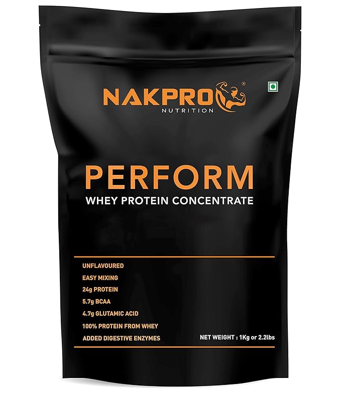 NAKPRO PERFORM Whey Protein Concentrate with Added Digestive Enzymes ...