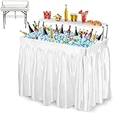 Amazon.com: Giantex Folding Ice Table with Drain, 4 ft Portable Cooler ...