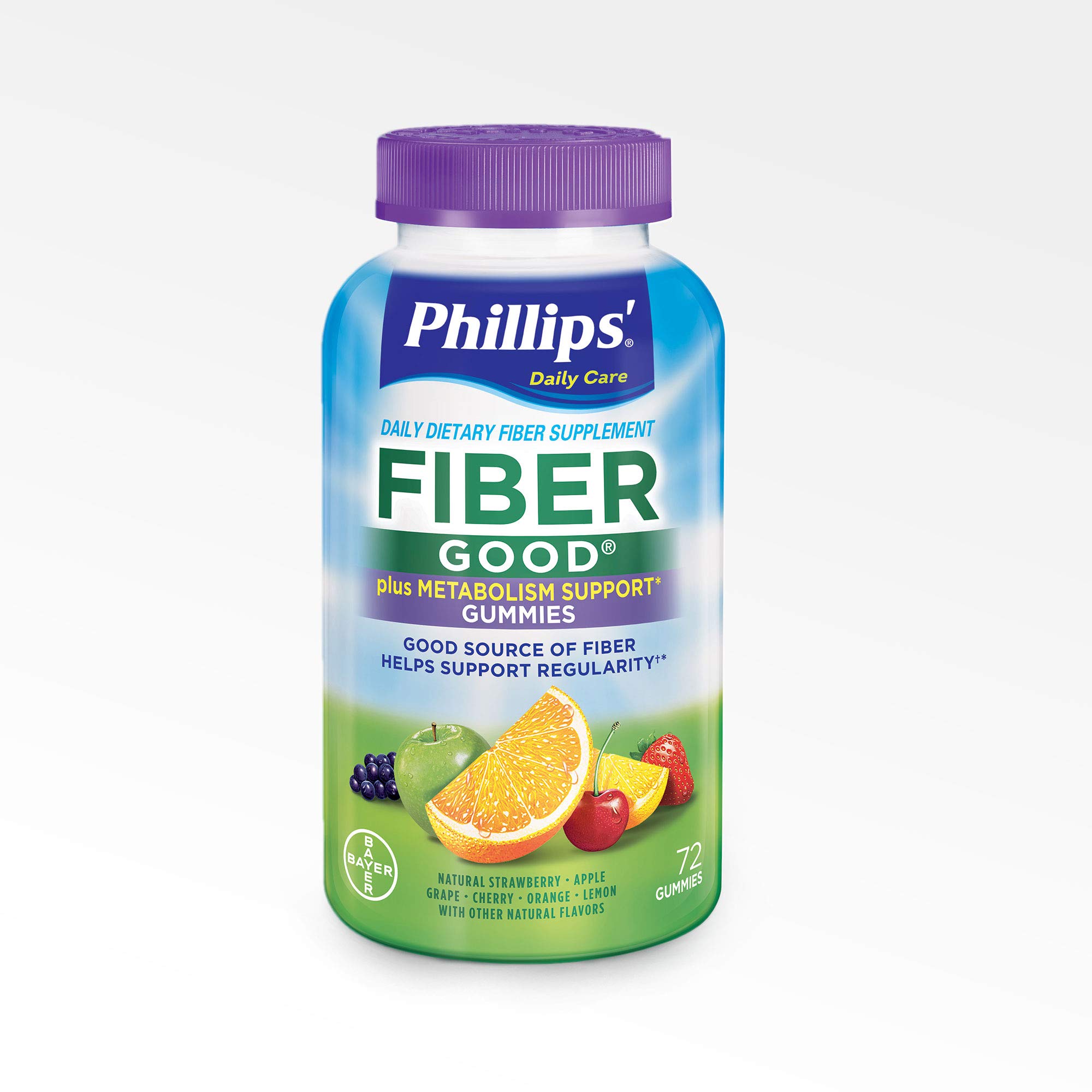Amazon.com: Phillips' Fiber Good Gummies Plus Energy Support Fiber ...
